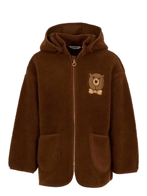 MINI RODINI Sweat Jacket - Brown