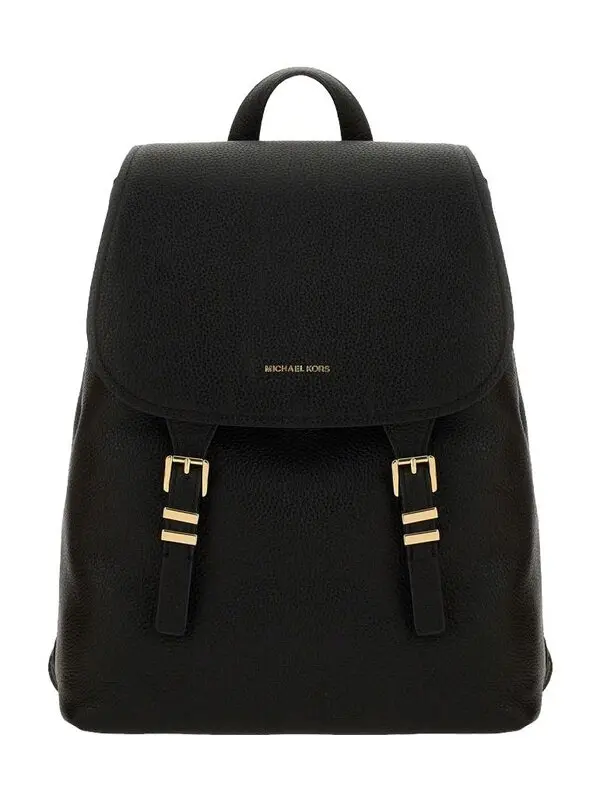 Michael Kors Leather Backpack - Black