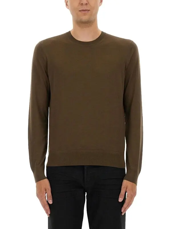 TOM FORD Fine Merino Virgin Wool Sweater - Brown
