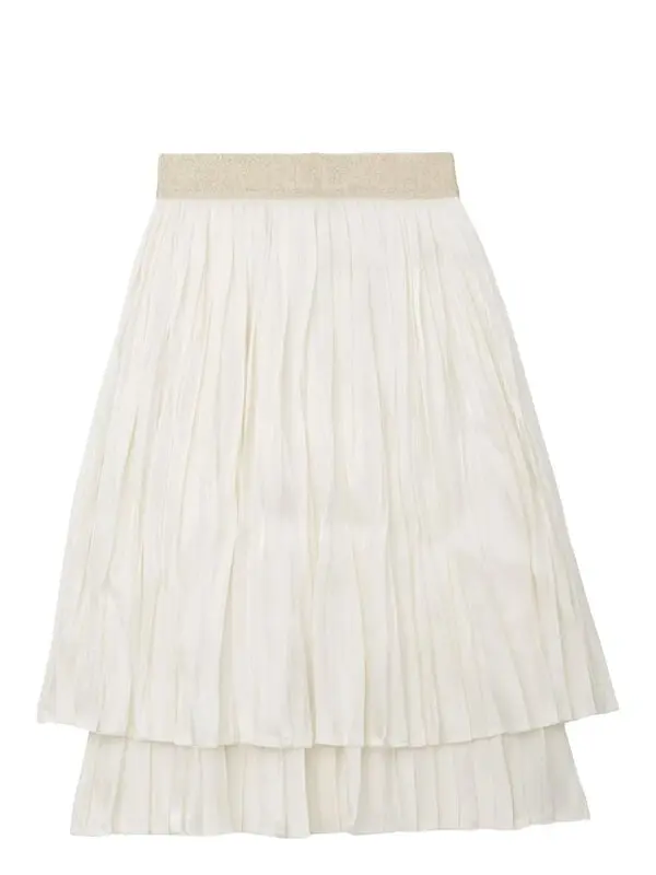 Karl Lagerfeld Pleated Skirt - Ivory