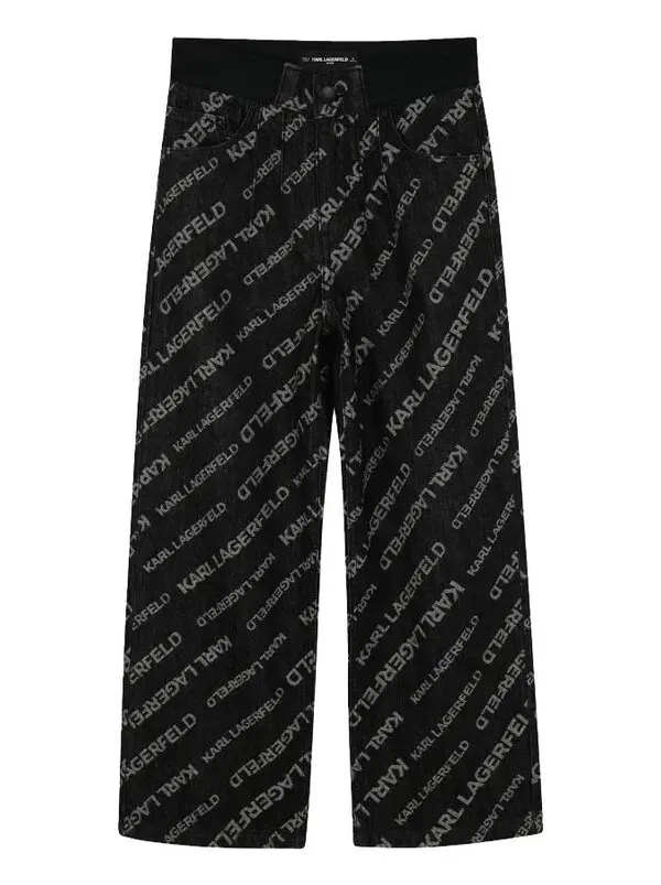 Karl Lagerfeld Printed Trousers - Denim