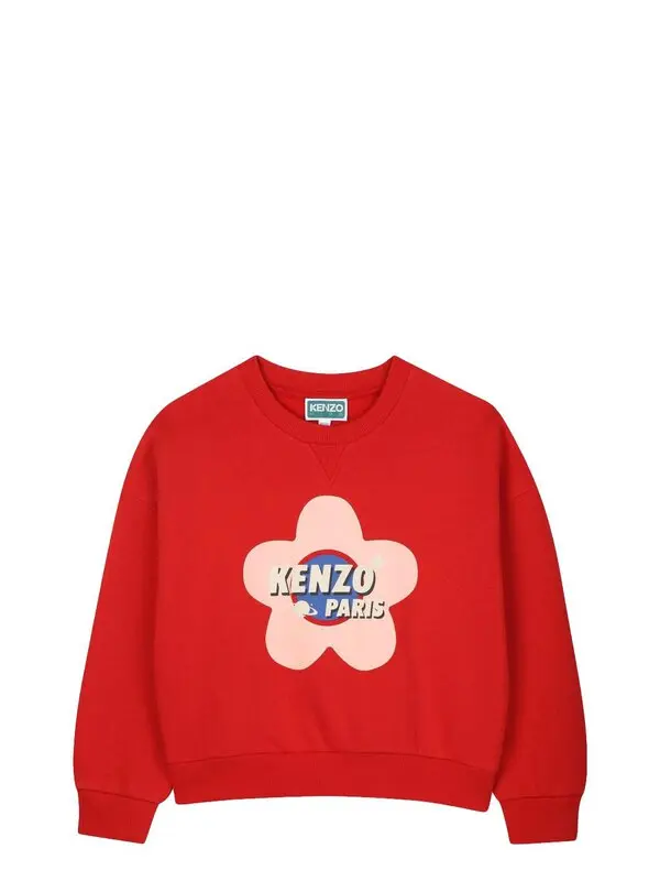 Kenzo Cotton Sweatshirt - Red