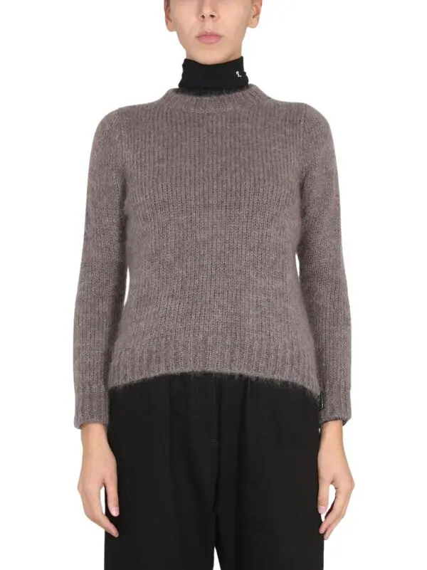 Raf Simons Mohair Crewneck Sweater - Dove