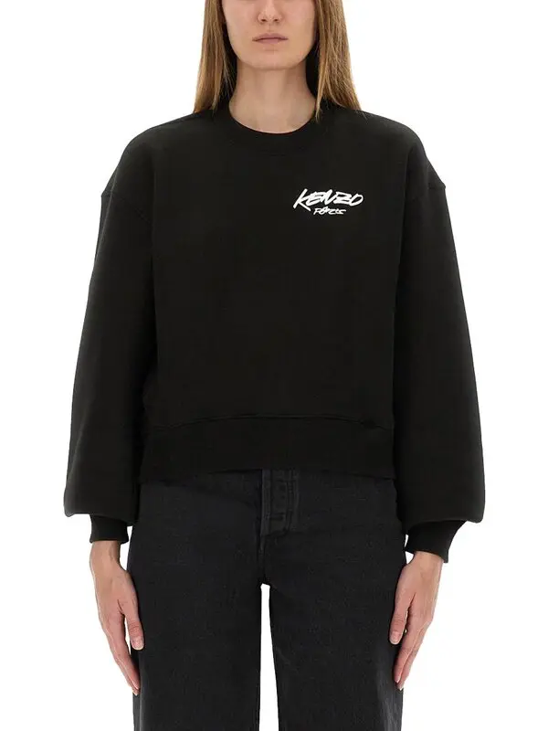 Kenzo Oversized Cotton Sweatshirt - Black