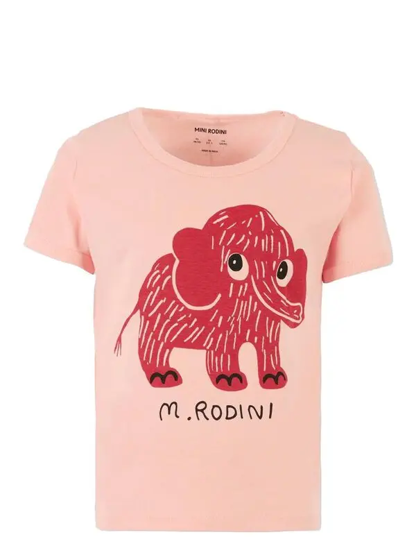 MINI RODINI Elephant Print T-shirt - Pink