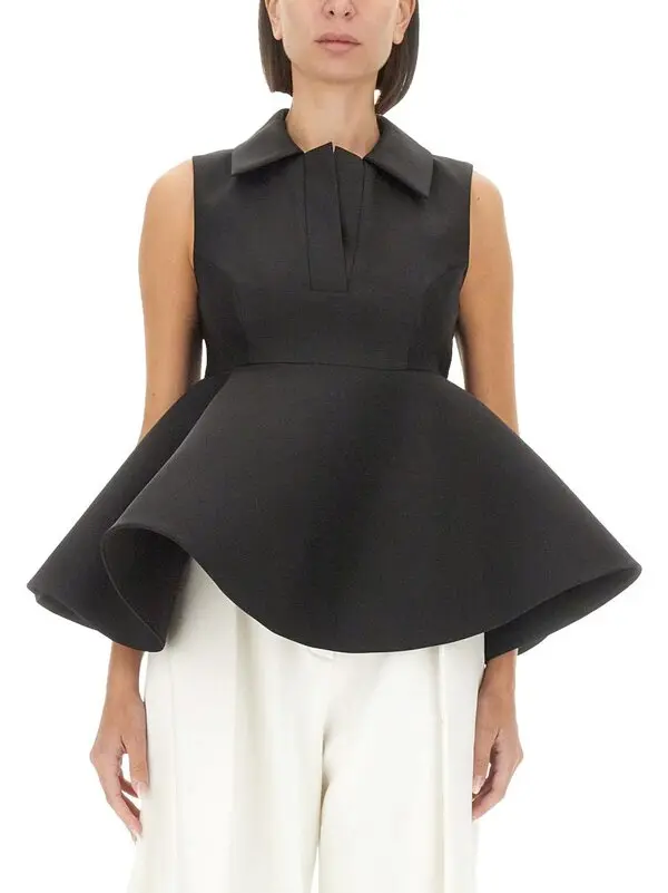 Jacquemus Shoulder Top - Black