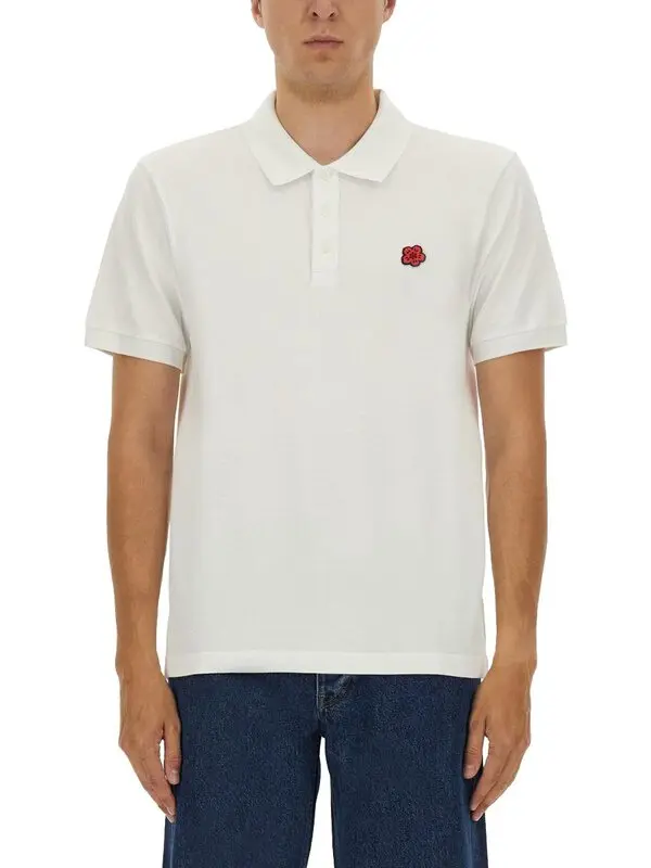 Kenzo Cotton Polo - White