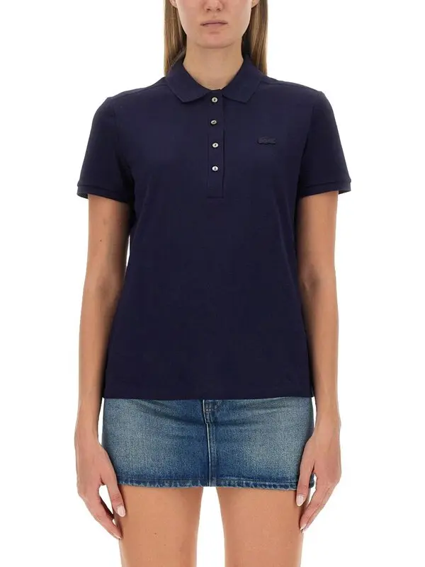 Lacoste Polo With Logo - Blue
