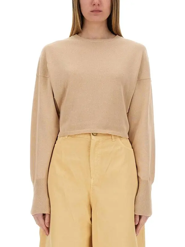 ALYSI Cropped Shirt - Nude