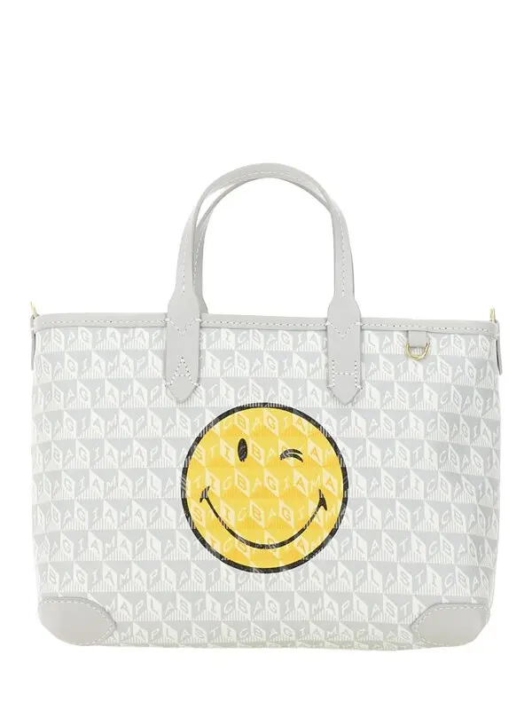 ANYA HINDMARCH I Am A Plastic Bag Wink' Xs Tote - Grey