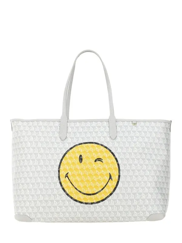 ANYA HINDMARCH I Am A Plastic Bag Wink Tote Bag - Grey