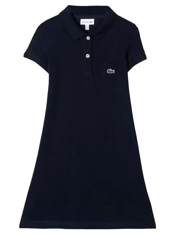 Lacoste Cotton Polo Shirt Dress - Blue