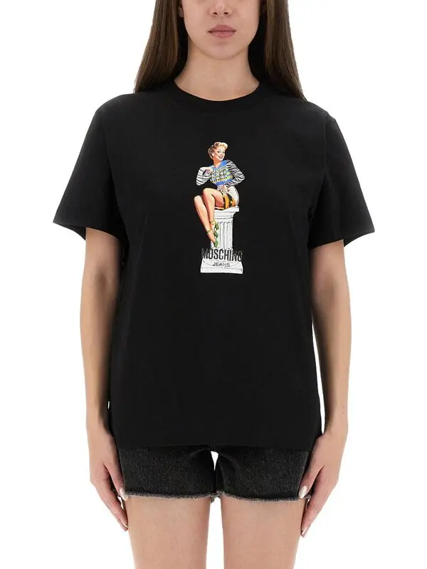 Moschino Printed T-shirt - Black