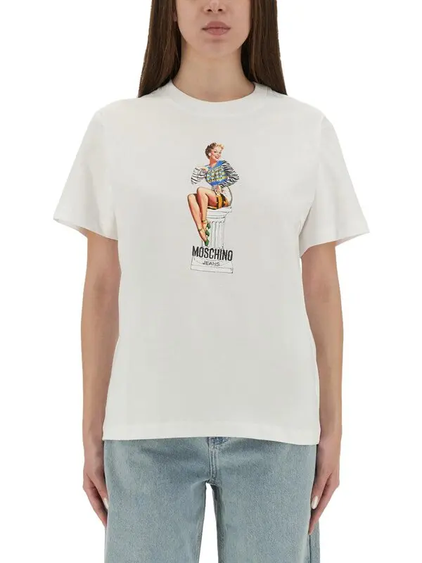 Moschino T-shirt With Print - White