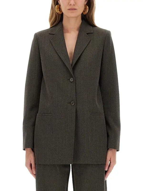 Moschino Wool Blend Jacket - Brown