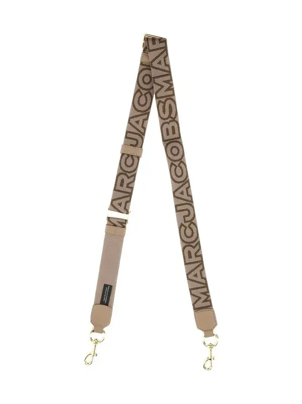 Marc Jacobs Fabric Strap With Logo - Beige