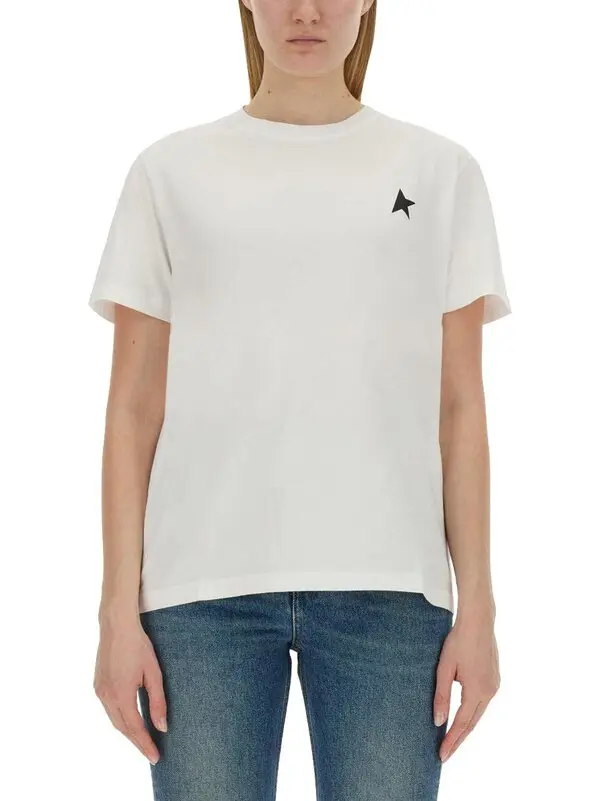 GOLDEN GOOSE Jersey T-shirt - White