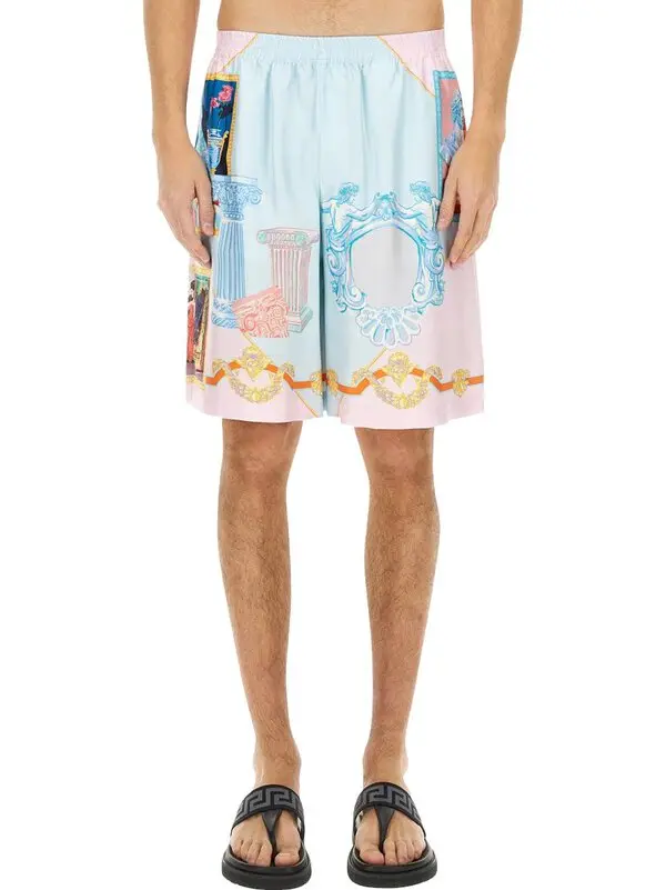 Versace Short In Silk - Multicolour