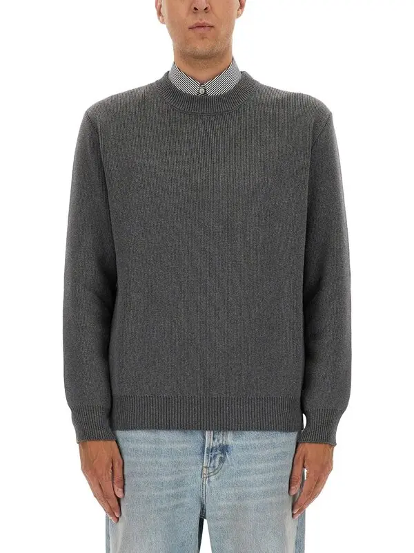 Golden Goose Sweater With Back Writing - Grey