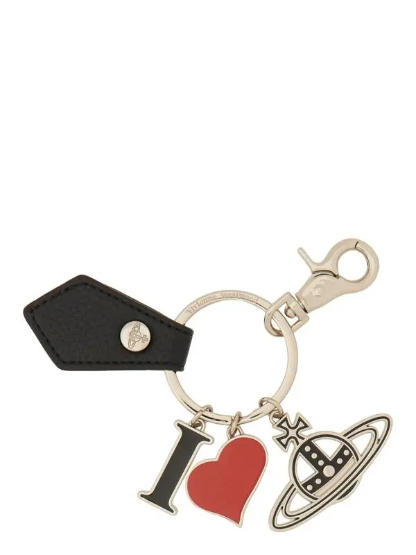 VIVIENNE WESTWOOD I Love Orb Keychain - Black