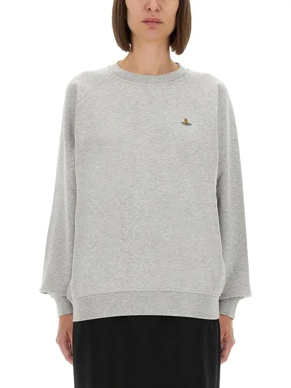 VIVIENNE WESTWOOD Raglan Sleeve Sweatshirt - Grey