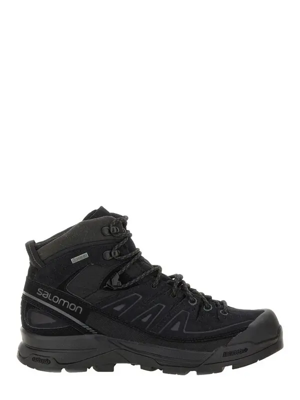 SALOMON X Alp Mid Leather Gore Tex Sneakers - Black