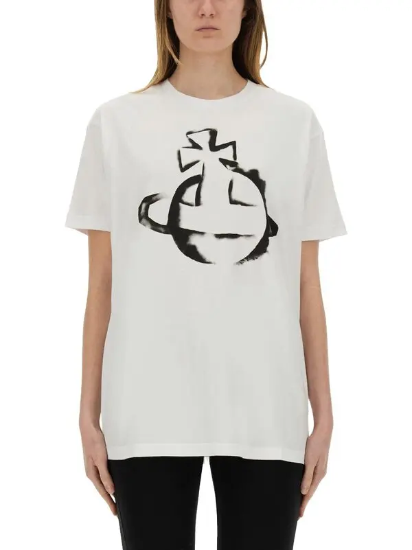 VIVIENNE WESTWOOD Stencil Orb T-shirt - White