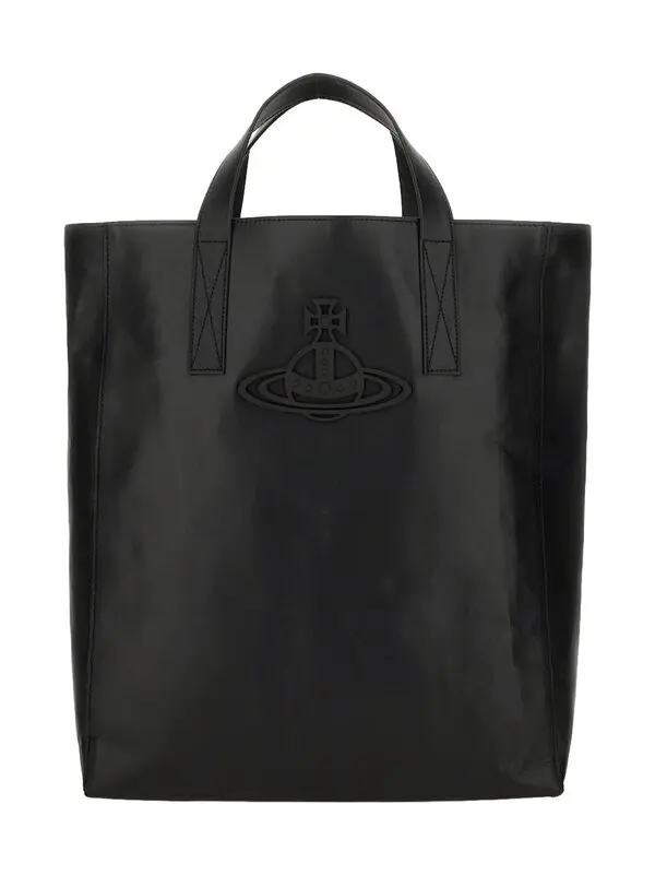 VIVIENNE WESTWOOD Medium 'sarah' Tote Bag - Black