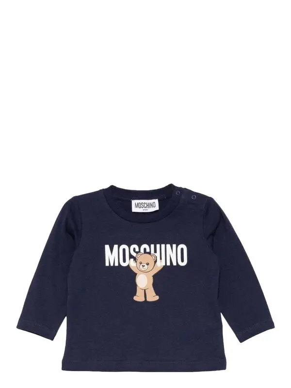 Moschino T-shirt With Logo - Blue