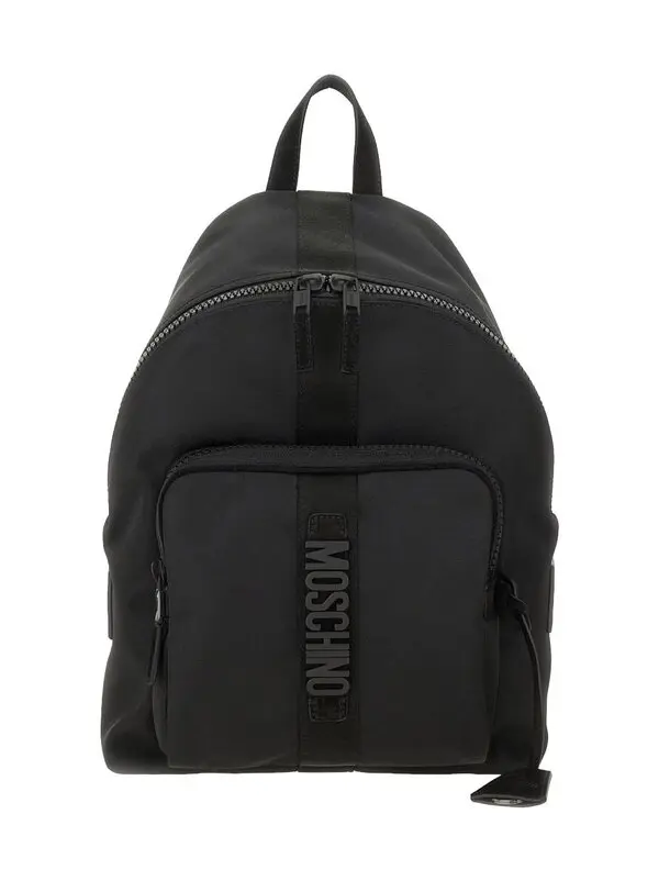 Moschino Backpack With Logo - Black