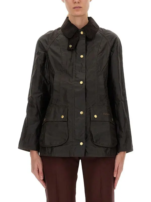 Barbour Waxed Cotton Jacket - Brown