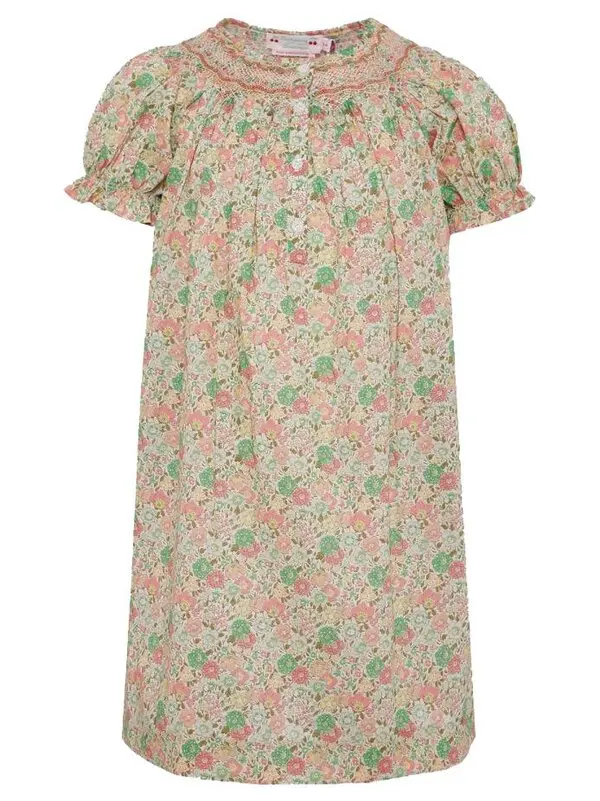 Bonpoint Smocked Dress - Pink