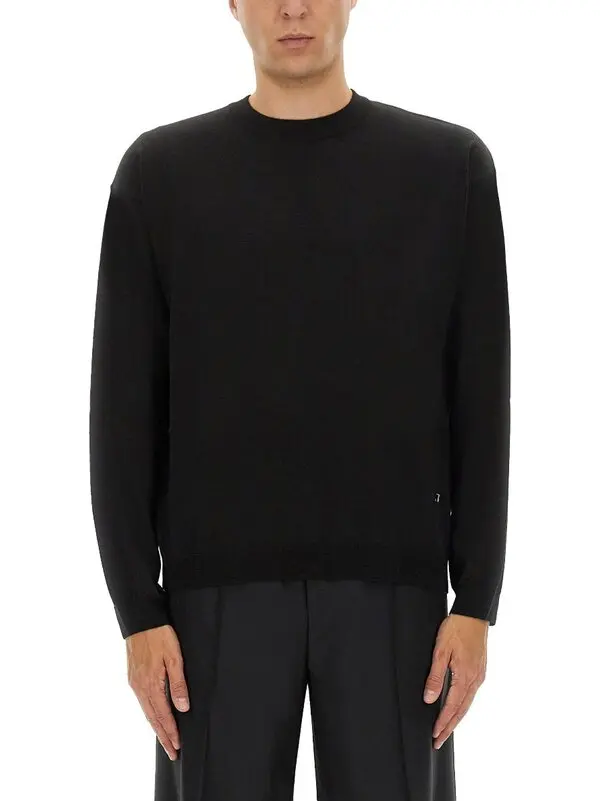 Moschino Wool And Silk Pullover - Black