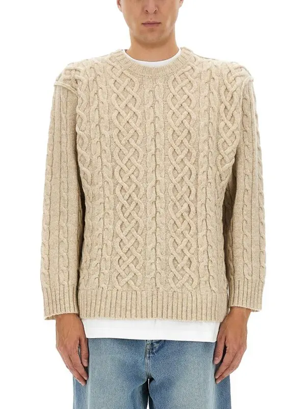 Moschino Pullover With T-shirt - Ivory