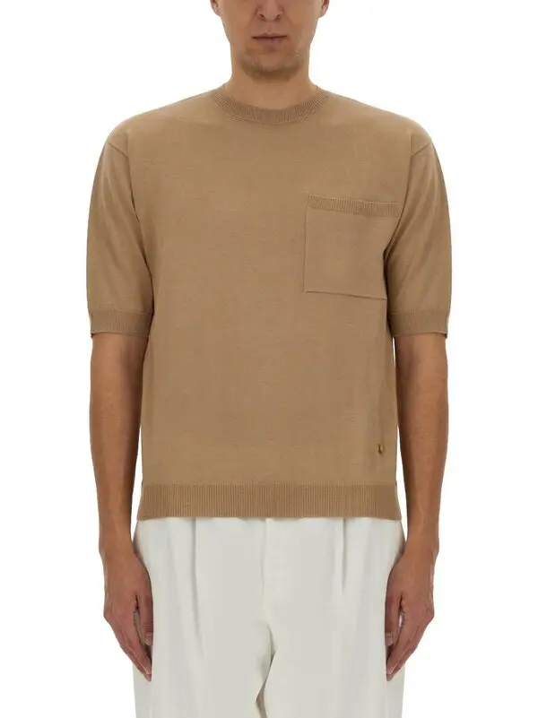 Moschino Wool And Silk Sweater - Beige