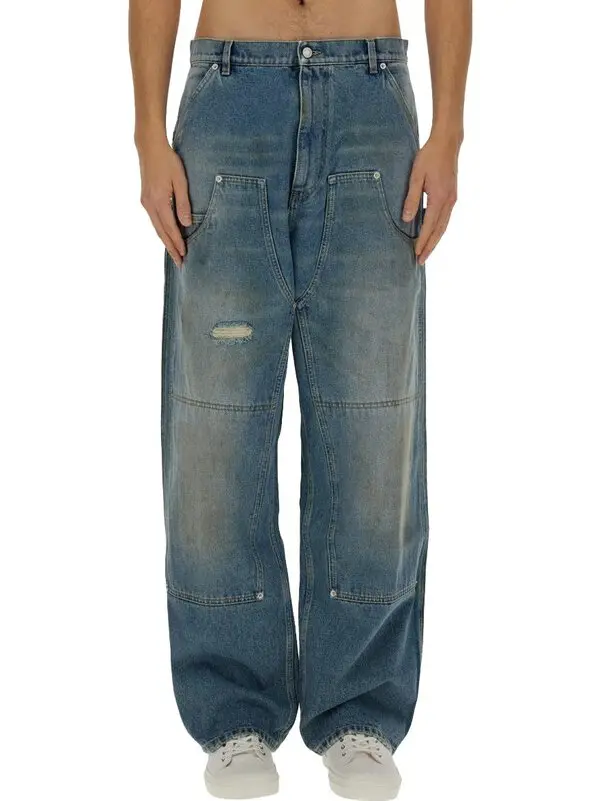 Moschino Wide Leg Jeans - Denim