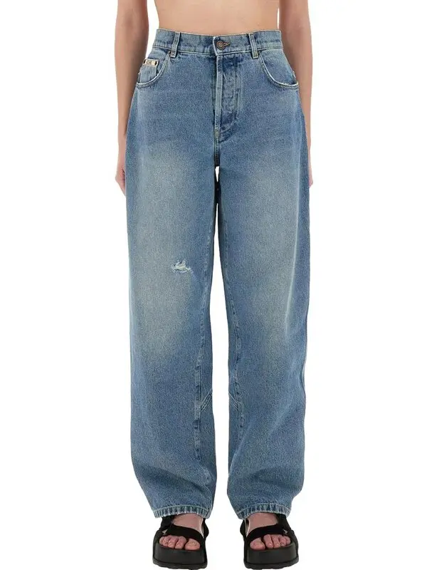 Moschino Wide Leg Jeans - Denim