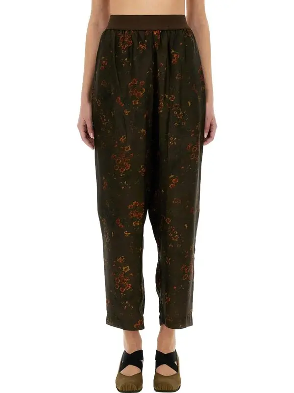 UMA WANG Palmer Wide Leg Pants - Green