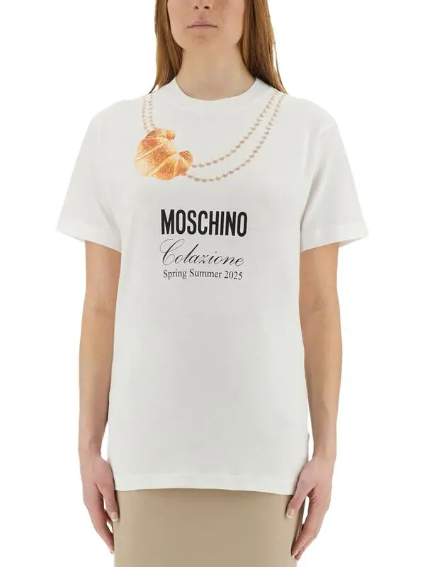 Moschino Printed T-shirt - White