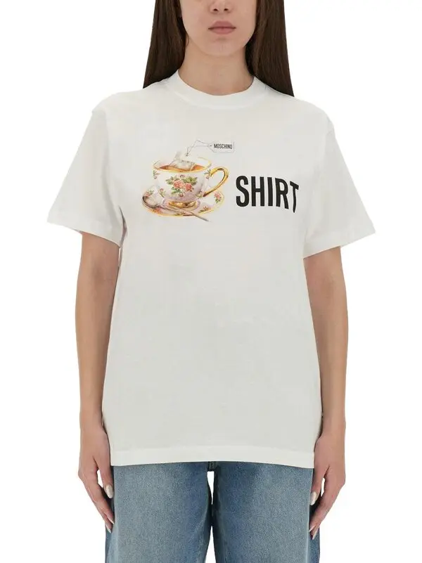 Moschino Printed T-shirt - White
