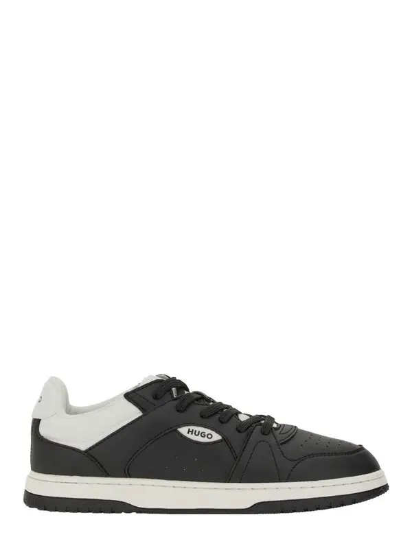 Hugo Leather Sneakers - Black