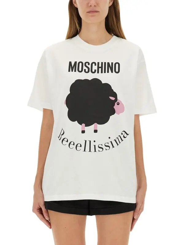Moschino Printed T-shirt - White