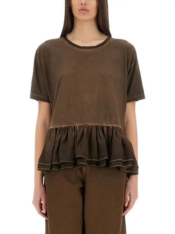 UMA WANG Oversized T-shirt - Brown