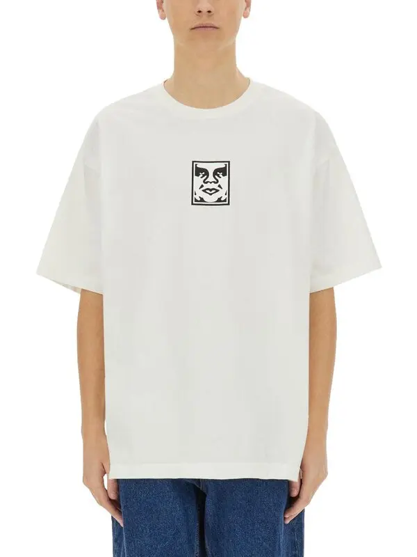 Obey Icon Face' T Shirt - White