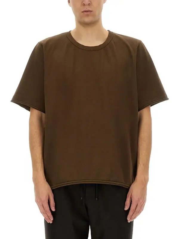 UMA WANG Cotton T-shirt - Brown