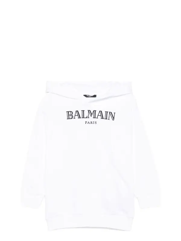 Balmain Cotton Sweatshirt - White