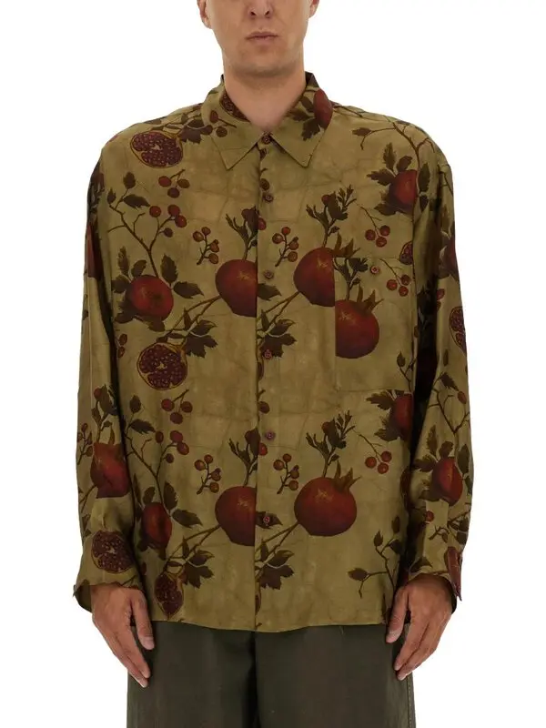 UMA WANG Pomegranate Print Shirt - Multicolour