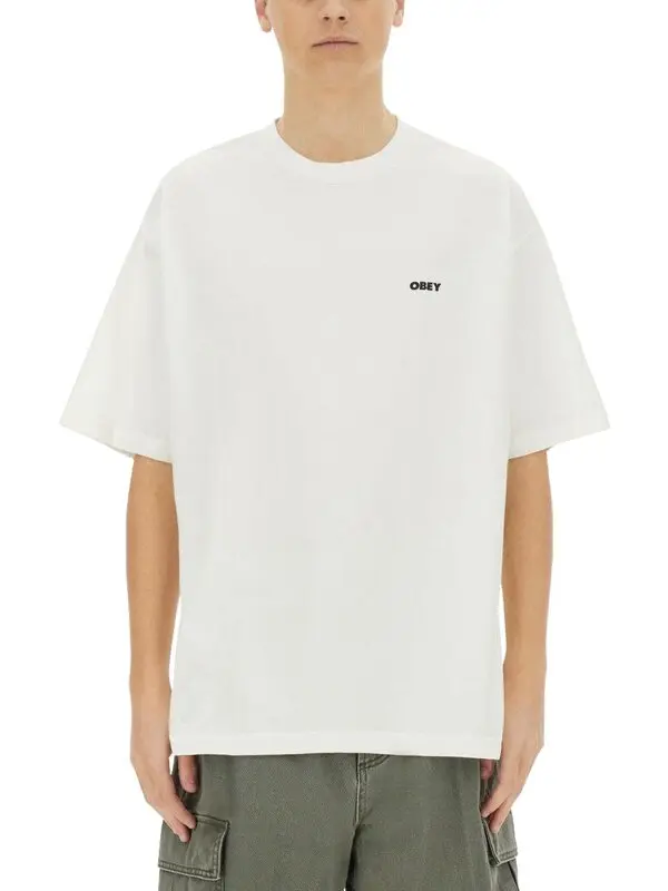 Obey Icon Face' T Shirt - White