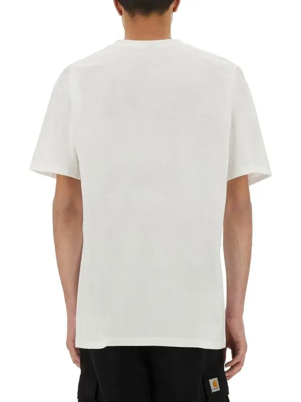 Obey Logo Print T Shirt - White