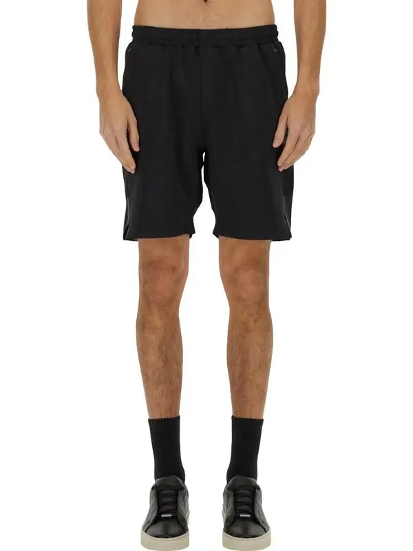 BOSS Technical Fabric Bermuda Shorts - Black